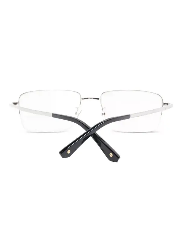 Cartier Rectangle-frame Eyeglasses - Silver