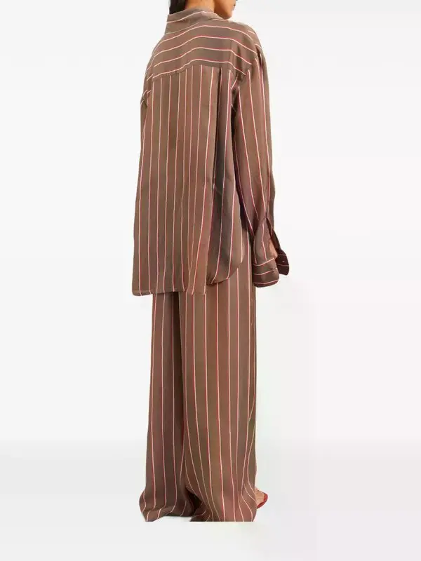 THE FRANKIE SHOP Striped Buttoned Shirt