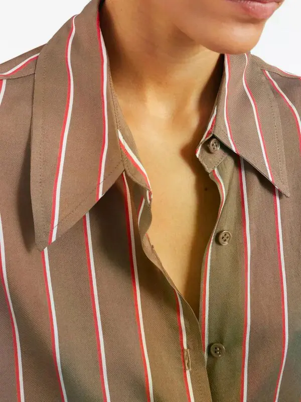 THE FRANKIE SHOP Striped Buttoned Shirt