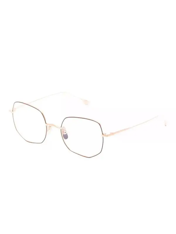 Dita Marea Octagon Frame Glasses - Brown