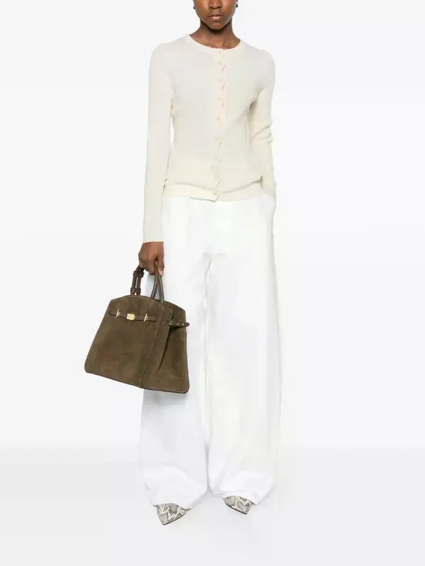 ALLUDE Ribbed Cardigan