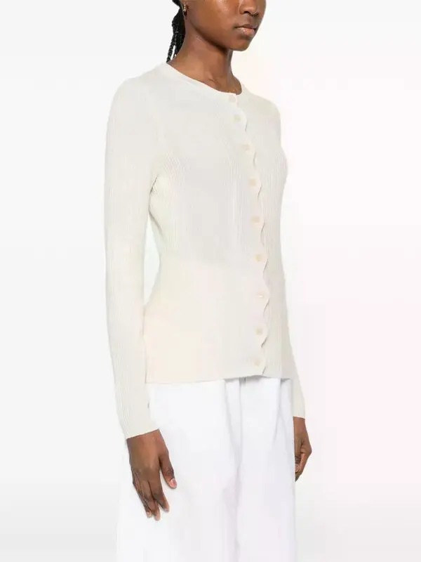 ALLUDE Ribbed Cardigan