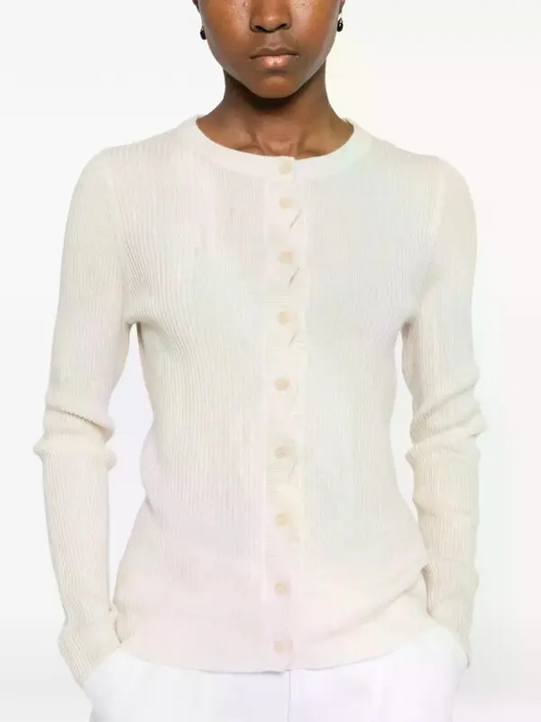 ALLUDE Ribbed Cardigan