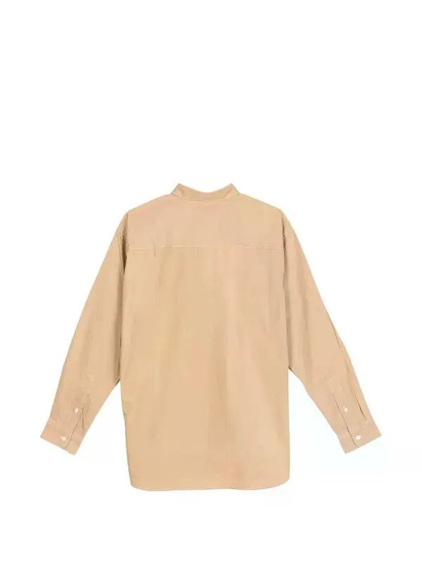 Comme Des Garçons Contrast-stitch Chest-pocket Shirt - Neutrals