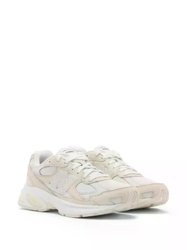Comme Des Garçons Panelled Mesh-detail Sneakers - Neutrals