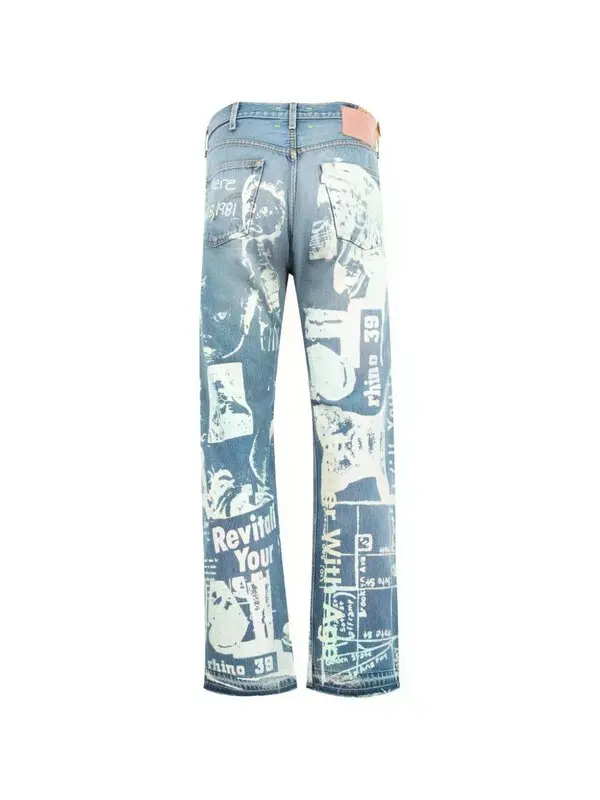 BETTER WITH AGE Graphic-print Jeans