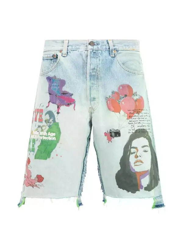 BETTER WITH AGE Harrison Graphic-print Shorts