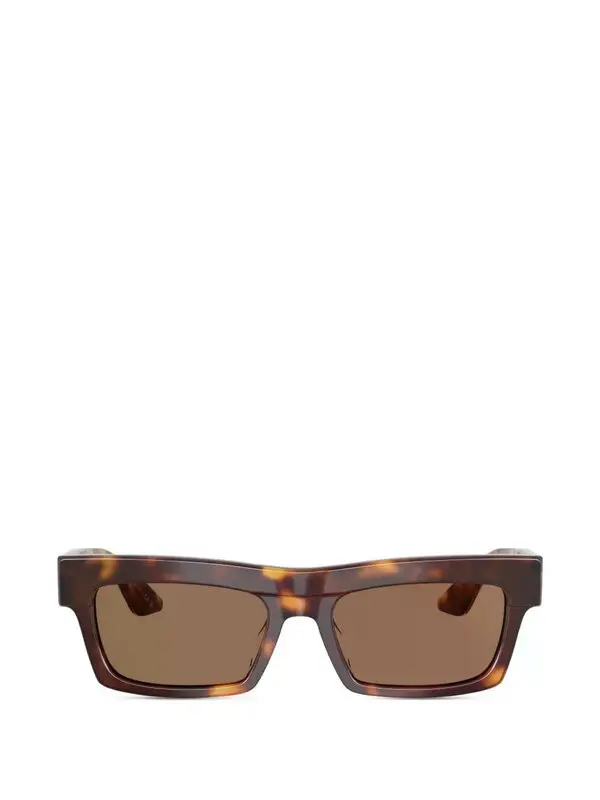 Oliver Spencer Rectangle-frame Sunglasses - Brown