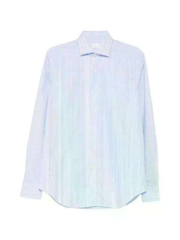 XACUS Striped Long-sleeve Shirt - Blue