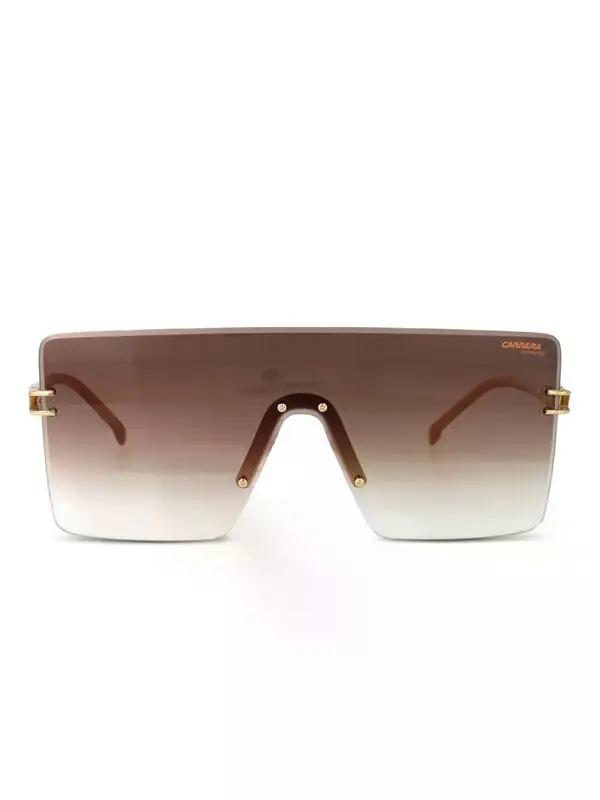 Carrera Eyewear Rimless Shield-frame Sunglasses - Gold