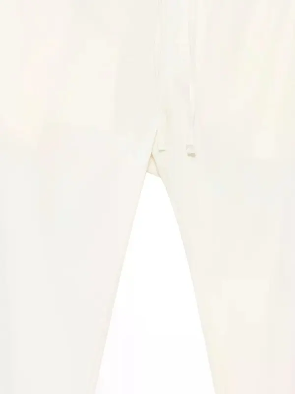 MICHAEL COAL Mc Adam Drawstring-waistband Trousers - Neutrals