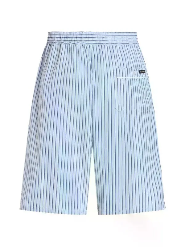 Dolce & Gabbana Striped Poplin Bermuda Shorts