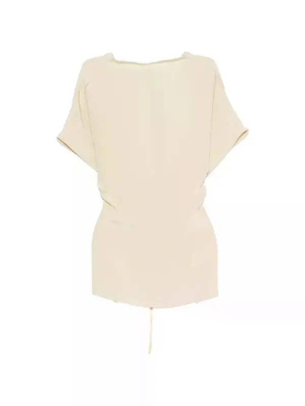 Tove Anya Boat-neck Blouse - Neutrals