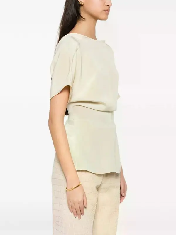 Tove Anya Boat-neck Blouse - Neutrals