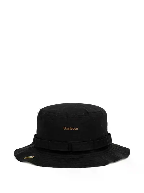Barbour Logo-detail Bucket Hat - Black
