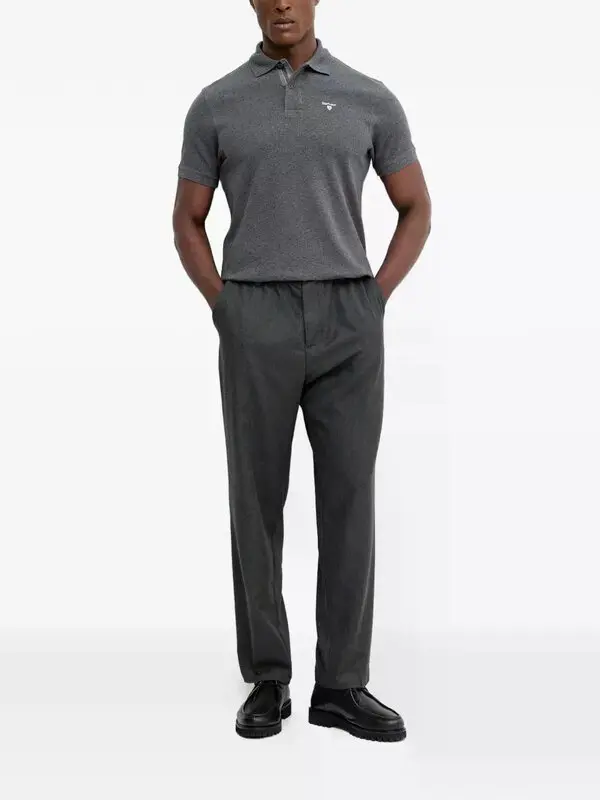 Barbour Logo-embroidery Polo Shirt - Grey