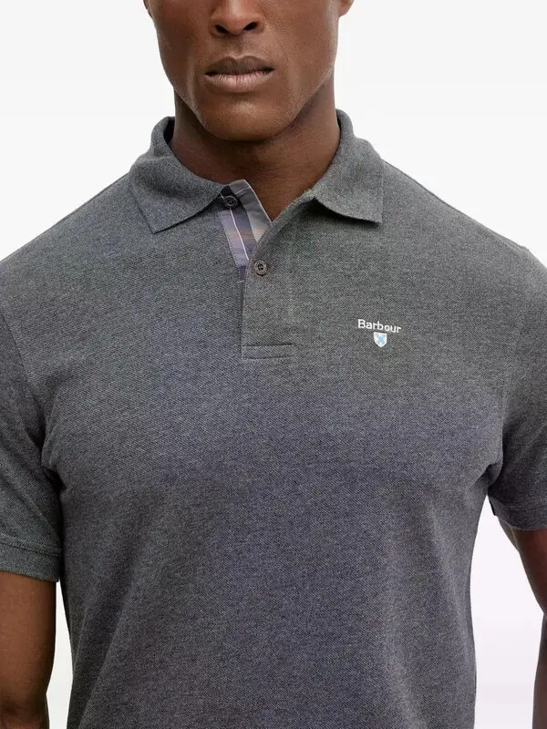 Barbour Logo-embroidery Polo Shirt - Grey