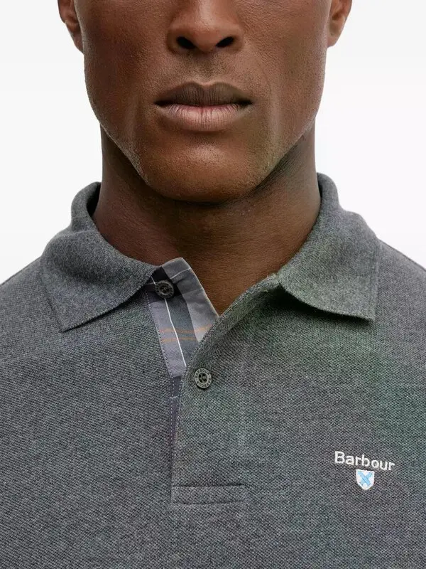 Barbour Logo-embroidery Polo Shirt - Grey