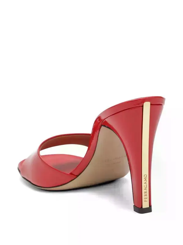 FERRAGAMO Stripe Detail Sandals - Red