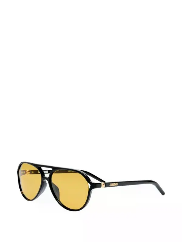 Jacquemus Pilot-frame Sunglasses - Black