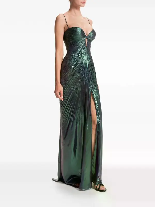 Maria Lucia Hohan Mirren Twist-detail Maxi Dress - Green