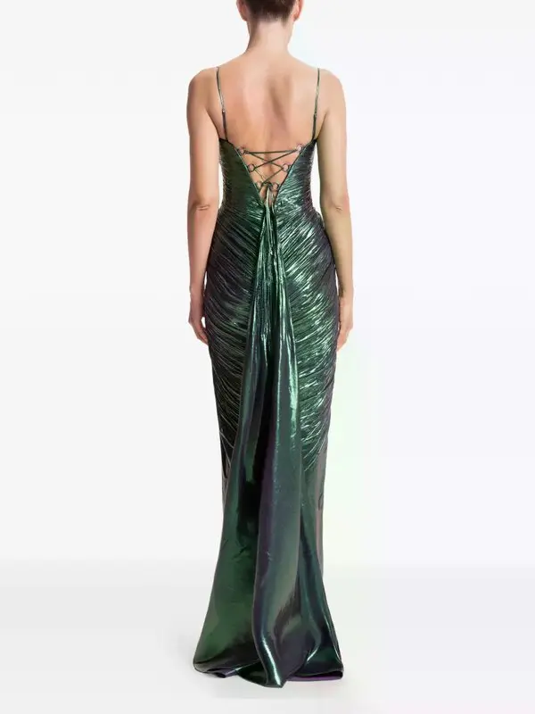 Maria Lucia Hohan Mirren Twist-detail Maxi Dress - Green
