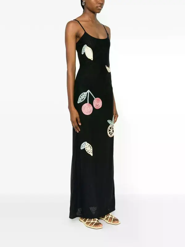 LESLIE AMON Fruit Punch Maxi Slip Dress