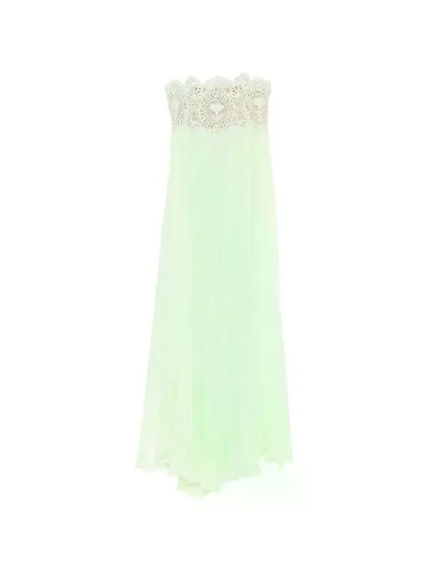 Retrofete Gypsy Lace-trimmed Dress - Green