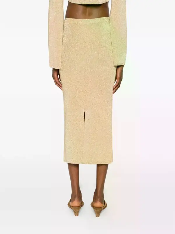 LESLIE AMON Sun Knit Midi Skirt