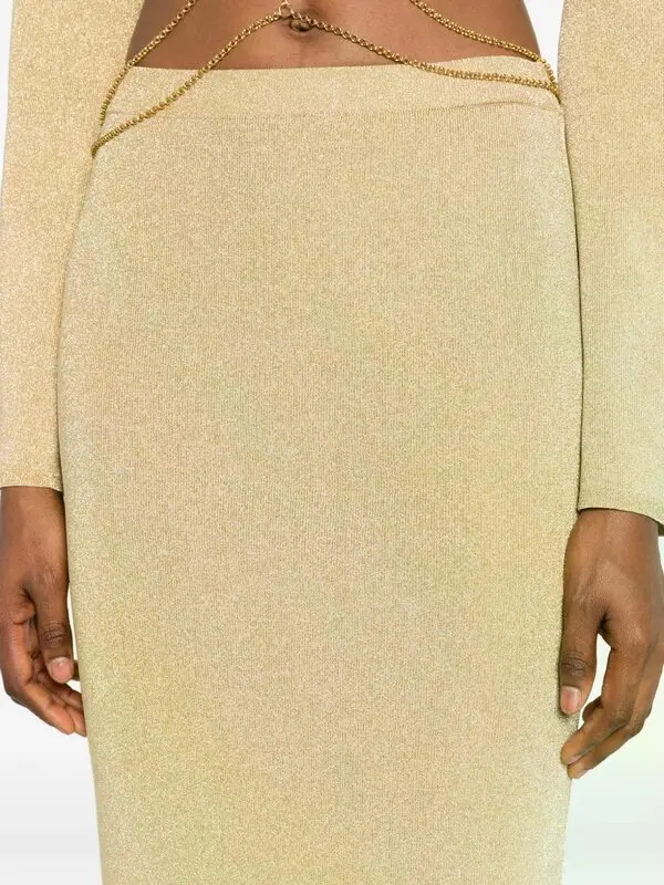 LESLIE AMON Sun Knit Midi Skirt