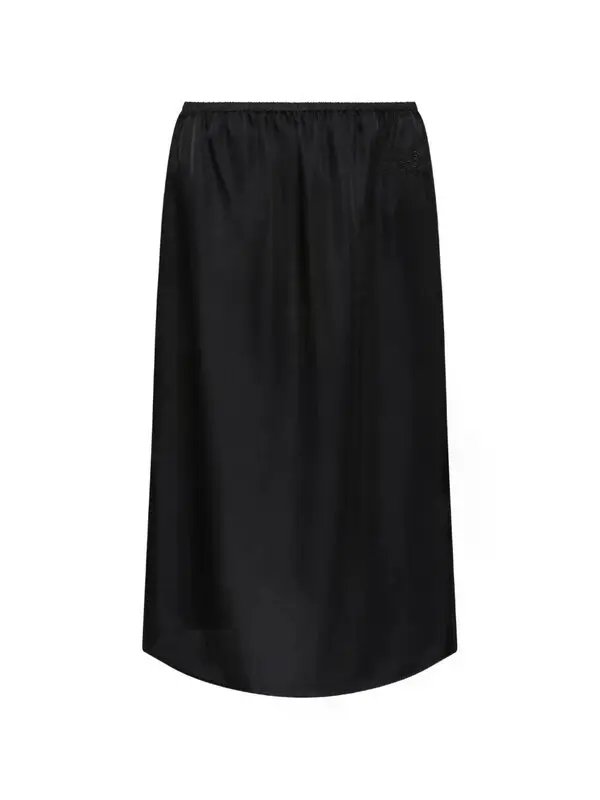 MAISON MARGIELA Elasticated Midi Skirt - Black