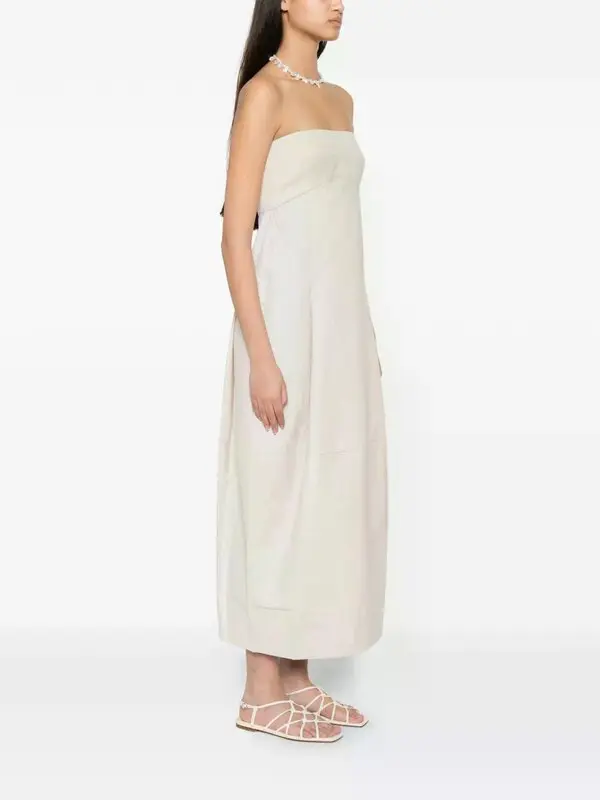 ST. AGNI Pleated Cocoon Dress