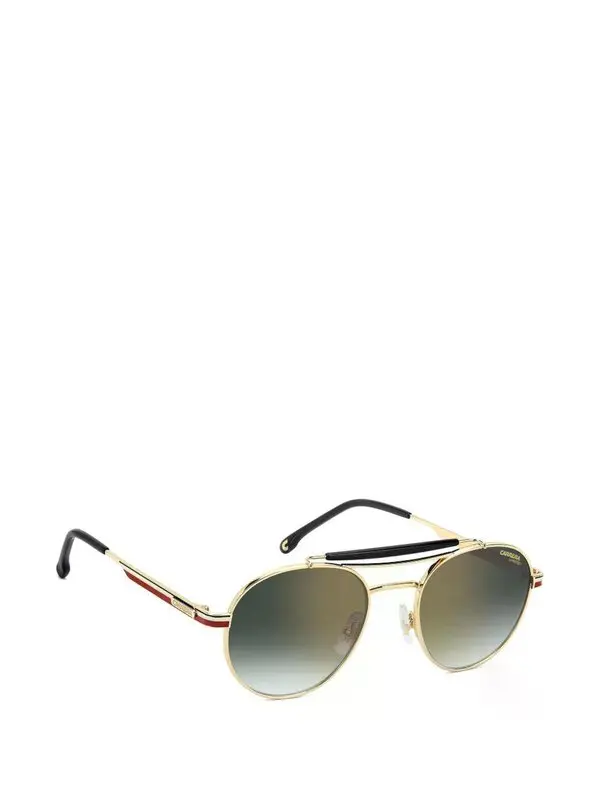 Carrera Eyewear Striped Round-frame Sunglasses