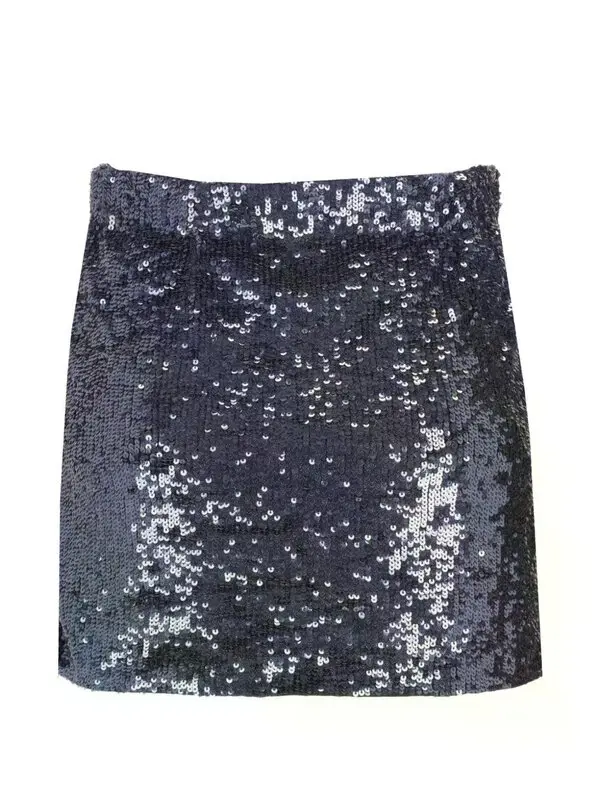 P.a.r.o.s.h Sequin-embellished Mini Skirt - Blue