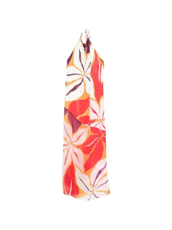 CALA DE LA CRUZ Accasia Floral-print Maxi Dress - White