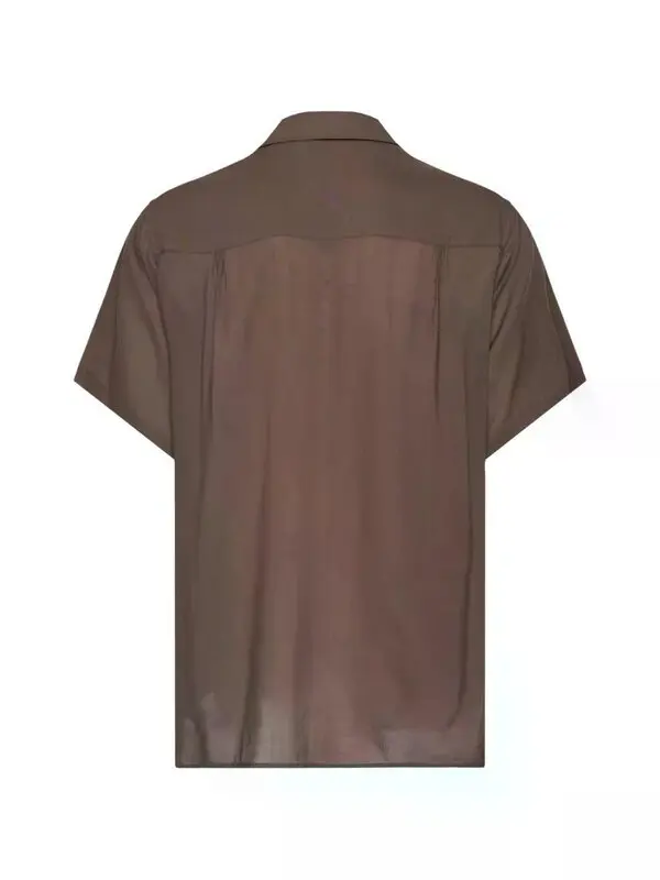 Yohji Yamamoto Short-sleeve Camp-collar Shirt