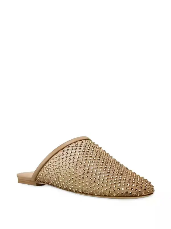 STUART WEITZMAN Crystal-embellished Sandals - Neutrals