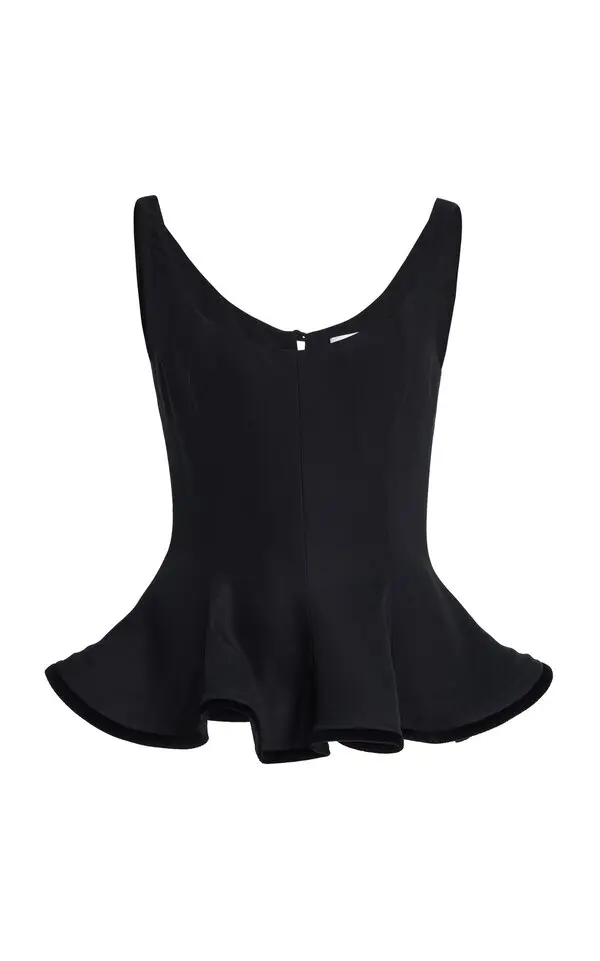 HARITHAND Sleeveless Peplum Top