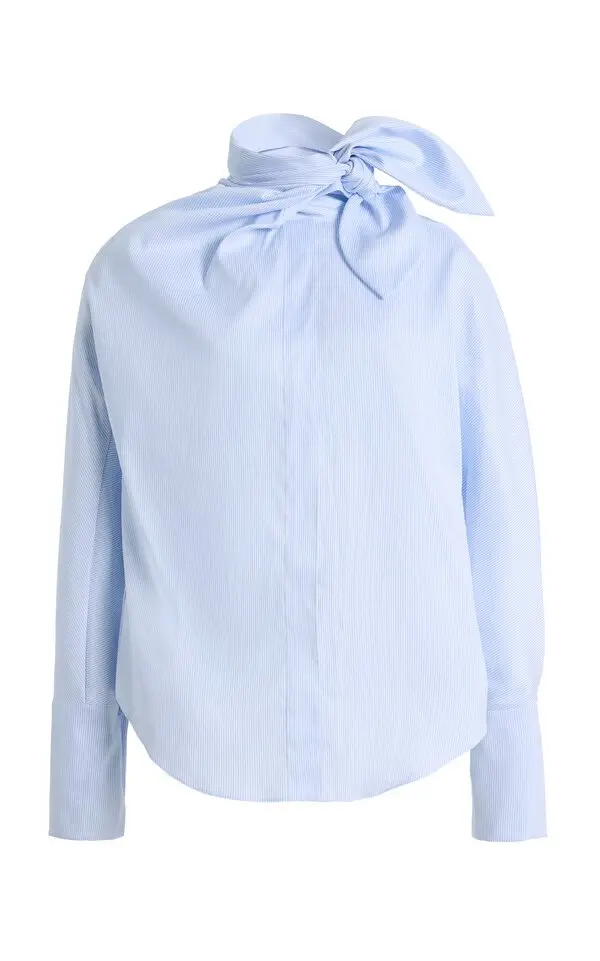 HARITHAND Exclusive Bow Poplin Shirt
