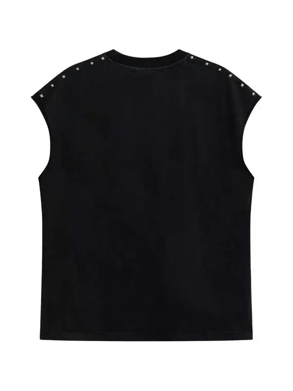 ACUPUNCTURE 1993 Stud-embellished Logo-print T-shirt