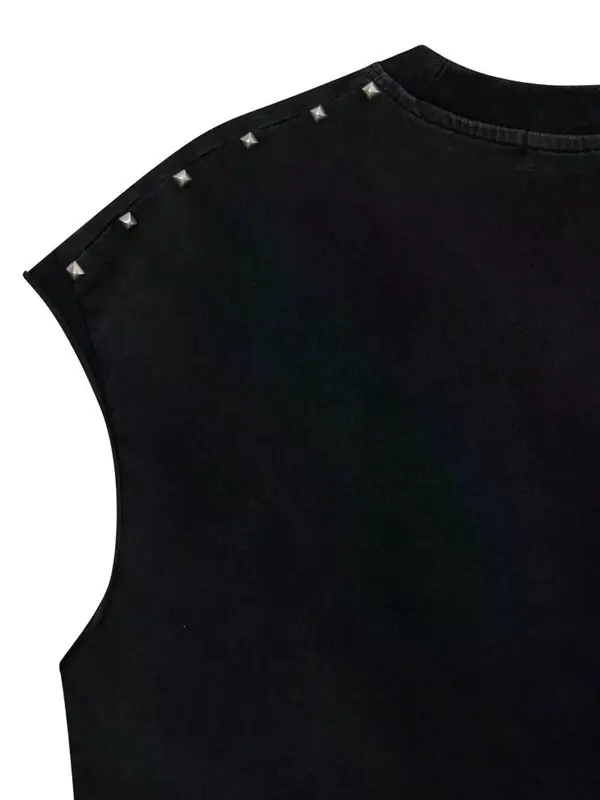 ACUPUNCTURE 1993 Stud-embellished Logo-print T-shirt