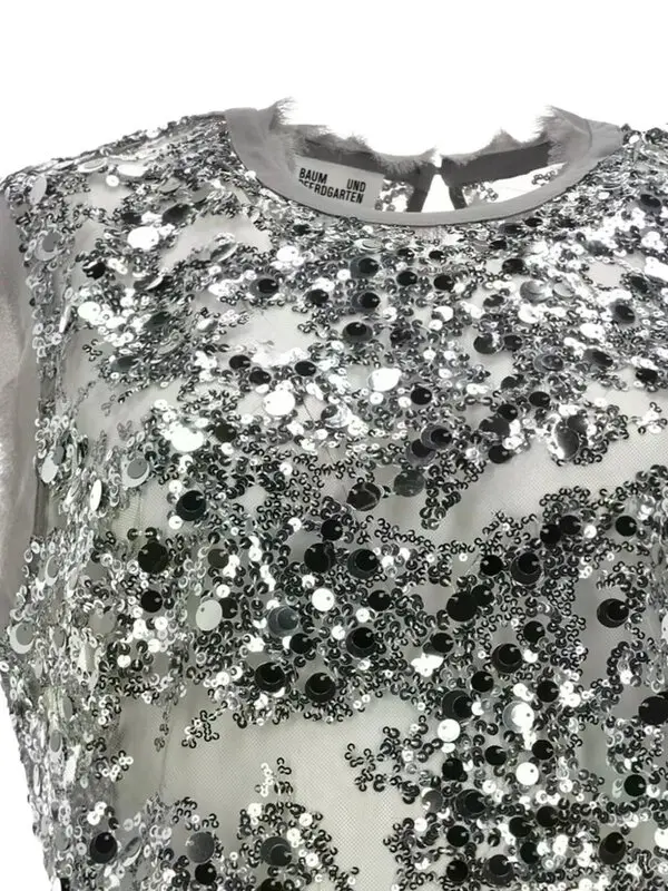 Baum Und Pferdgarten Manira Sequin-embellished Frayed Blouse
