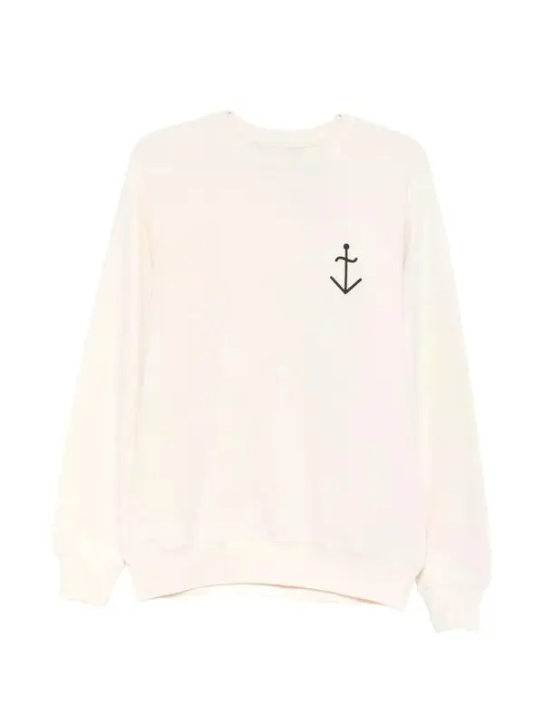 LA PAZ Graphic-print Raglan-sleeve Sweatshirt - Neutrals