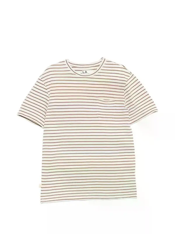 LA PAZ Striped-pattern T-shirt - Neutrals