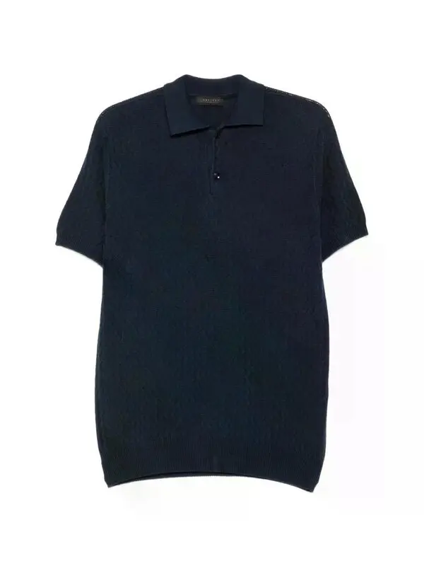 OUTFIT Chevron-knit Polo Shirt
