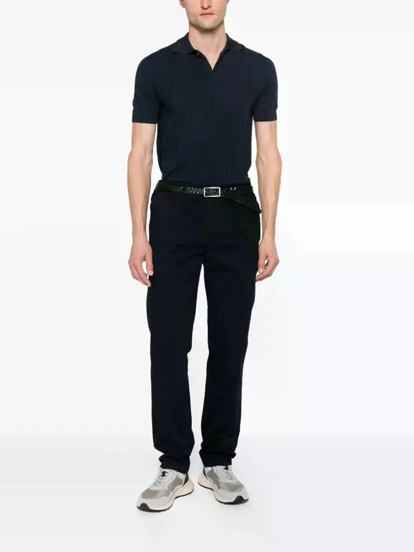 OUTFIT Chevron-knit Polo Shirt