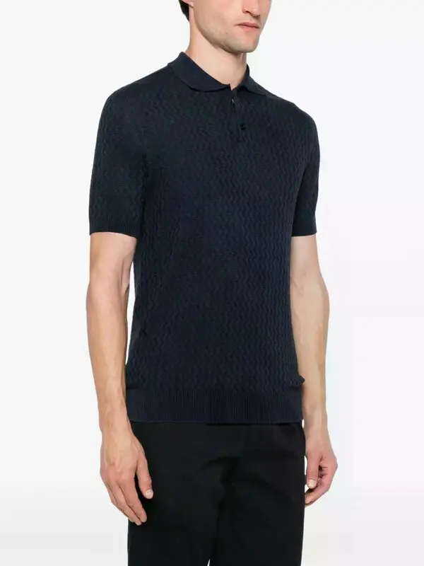 OUTFIT Chevron-knit Polo Shirt