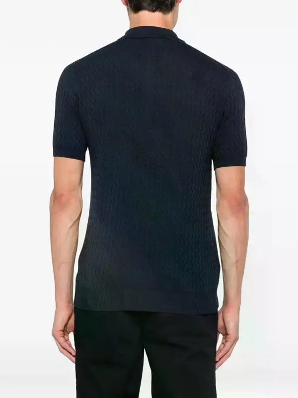 OUTFIT Chevron-knit Polo Shirt