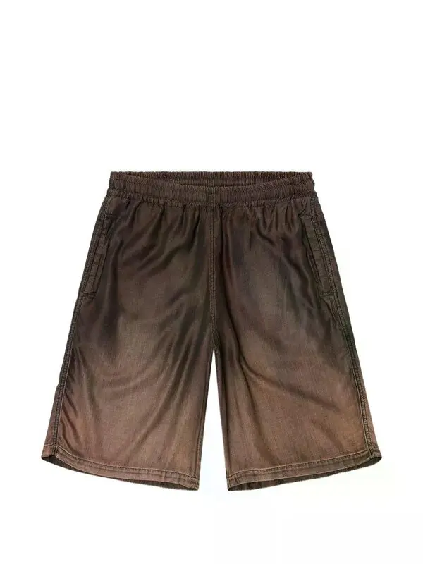 DIESEL® Ombre Bermuda Shorts - Black