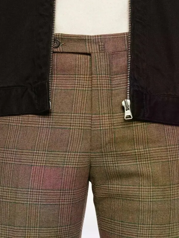 Incotex Check Trousers - Brown